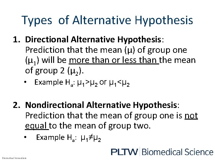 Statistical Analysis Biomedical Innovations 2015 Project Lead The
