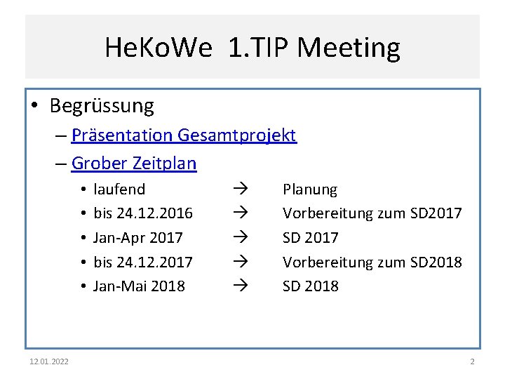 He Ko We Projektbeschreibung Helium KompressorWechsel im WKSA