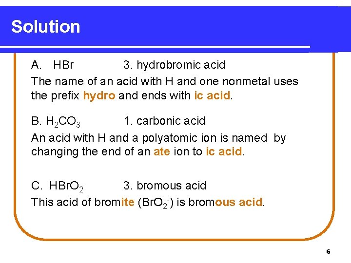 Chapter 8 Acids and Bases 8 1 Acids