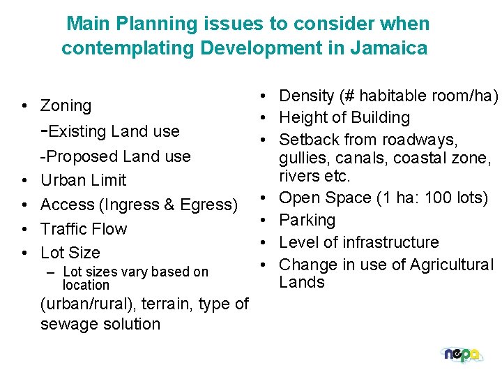Development Applications Process in Jamaica Development Guide December
