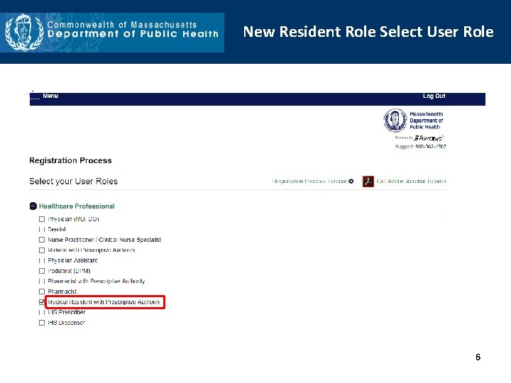 Commonwealth of Massachusetts Department of Public Health Prescription