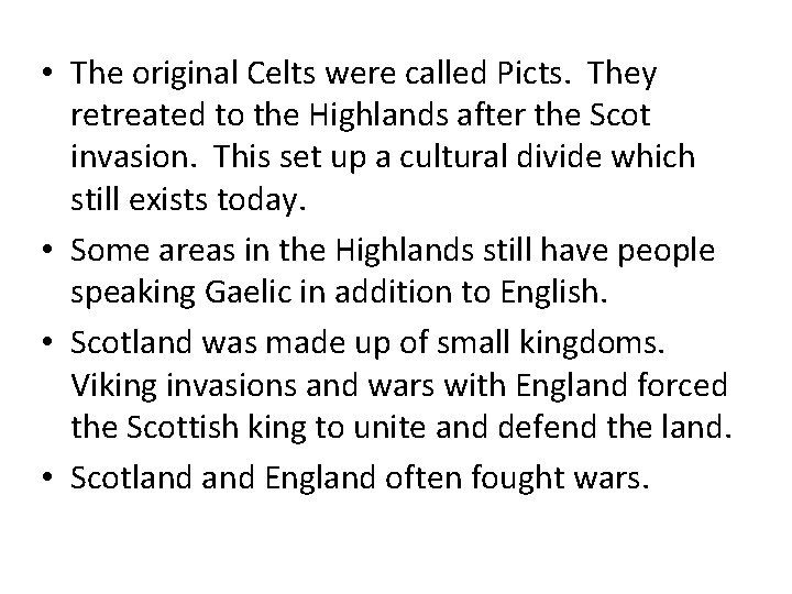 SCOTLAND North part of Great Britain Population 5