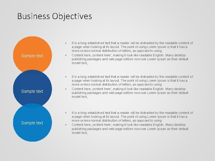 Business Objectives Sample text It is a long