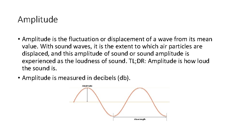 Audio Theory What is Sound Sound is vibrations