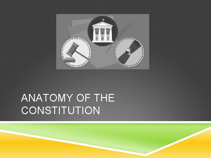 ANATOMY OF THE CONSTITUTION BREAKING IT DOWN WHAT