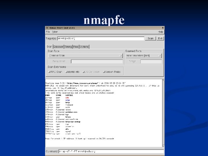 Snort Nmap Mike OConnor Eric Tallman Matt Yasiejko