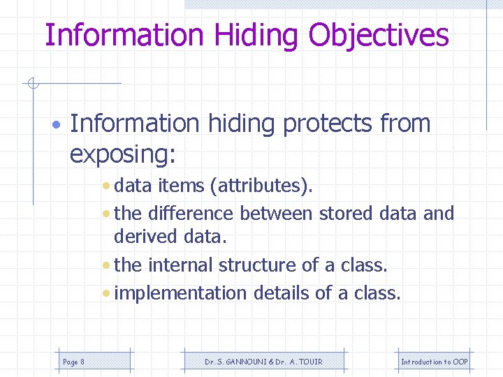 Chapter 5 Classes and Objects in Depth Information