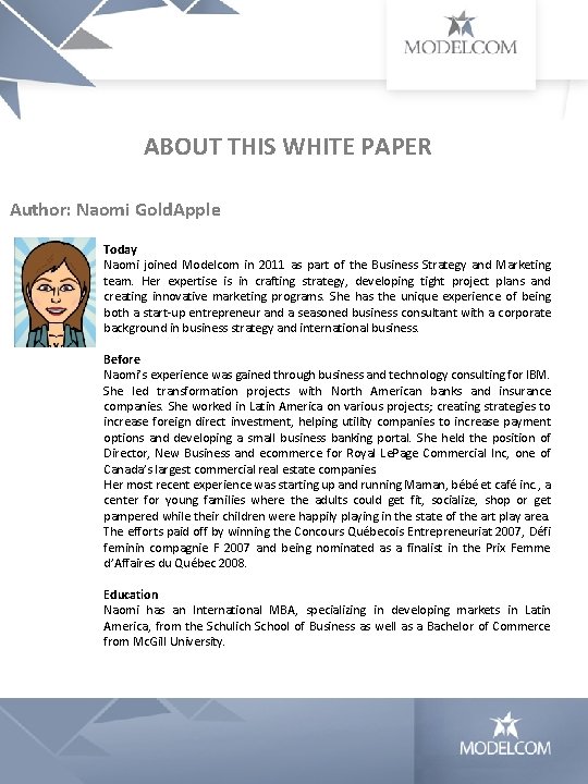 White paper Startup Technology Company By Naomi Goldapple