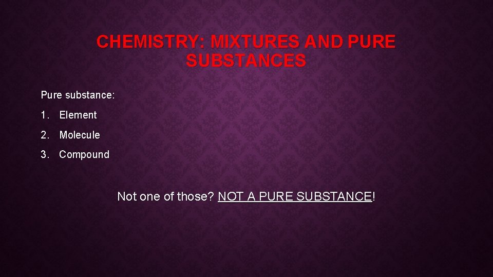 PURE SUBSTANCES VS MIXTURES PENTONEY 2016 WHAT IS