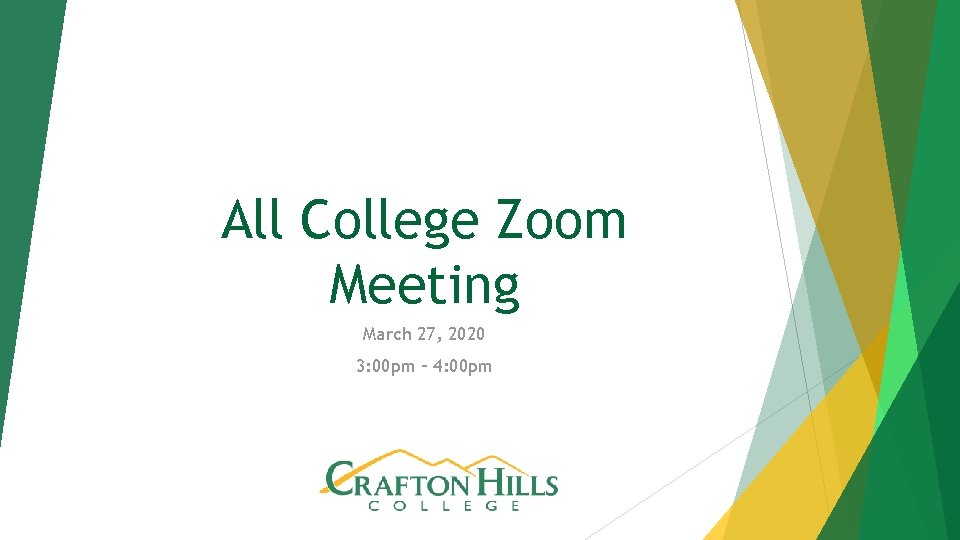 All College Zoom Meeting March 27 2020 3