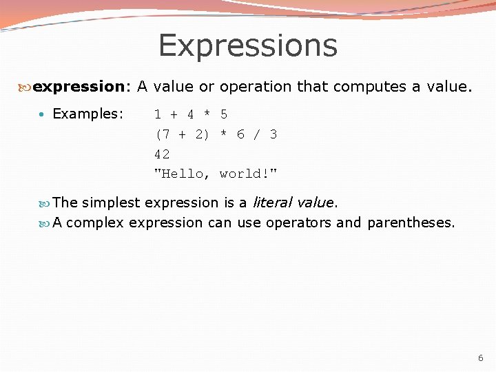 Building Java Programs Chapter 2 Lecture 2 1