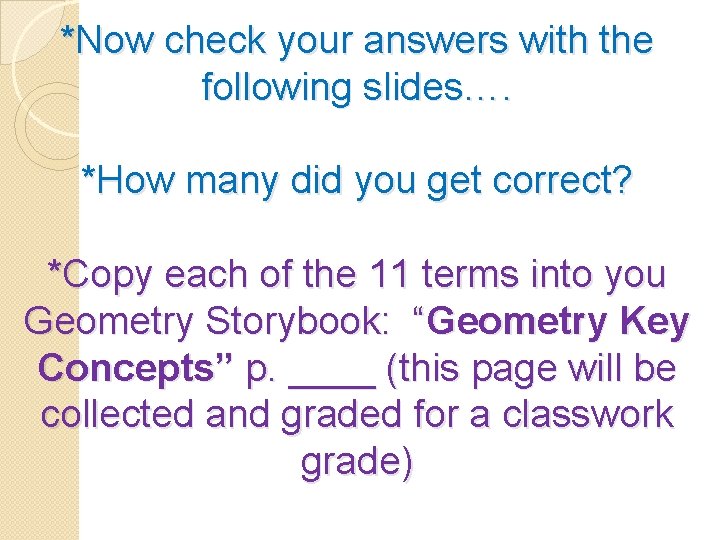Day 2 Geometry Terminology SOL 4 10 ab