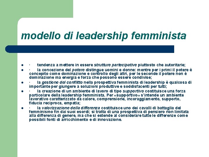 La leadership teorie a confronto leadership e potere