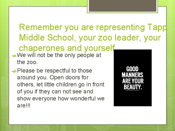 Zoo Trip Information Zoo Safety Rules Stay with