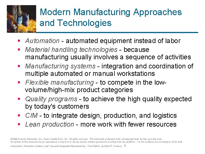 Ch 1 Introduction Sections 1 Production Systems 2