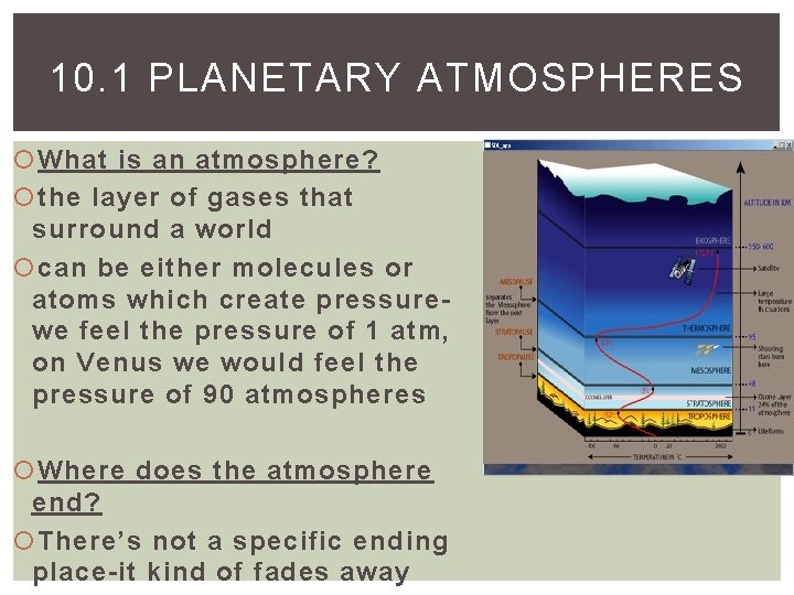 CH 10 PLANETARY ATMOSPHERES 10 1 PLANETARY ATMOSPHERES