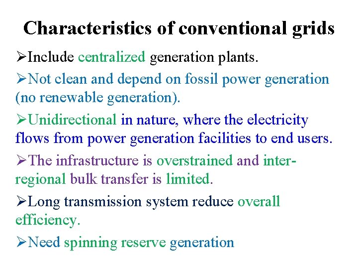 Smart Grid Technology and the Future Power System