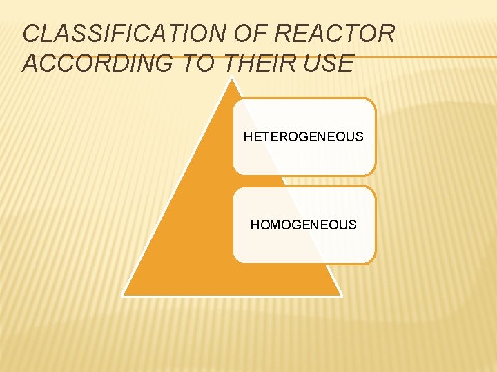 NUCLEAR REACTOR CLASSIFICATION OF REACTOR ACCORDING TO THEIR