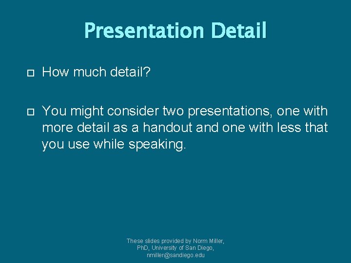 PROFESSIONAL QUALITY PRESENTATIONS USING POWER POINT By Dr