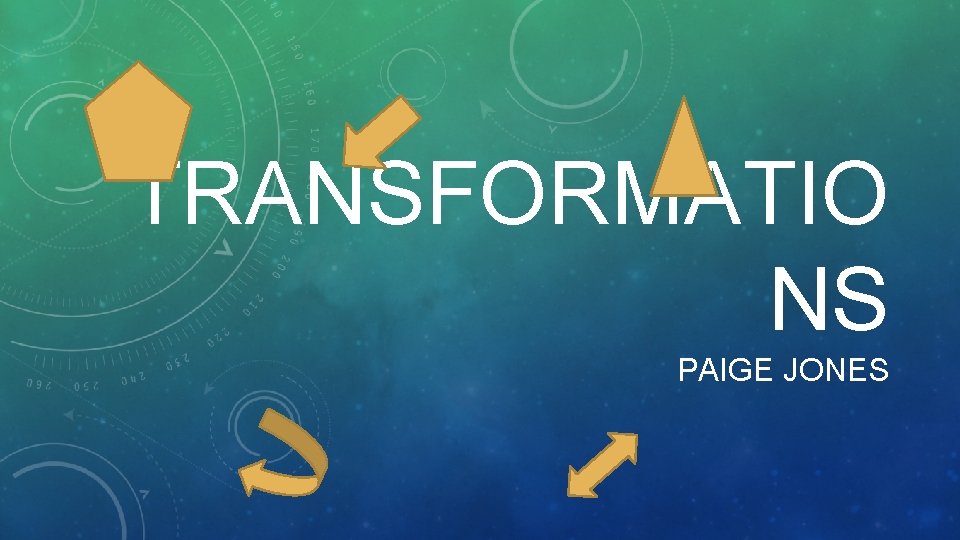 TRANSFORMATIO NS PAIGE JONES SECOND GRADE A identify