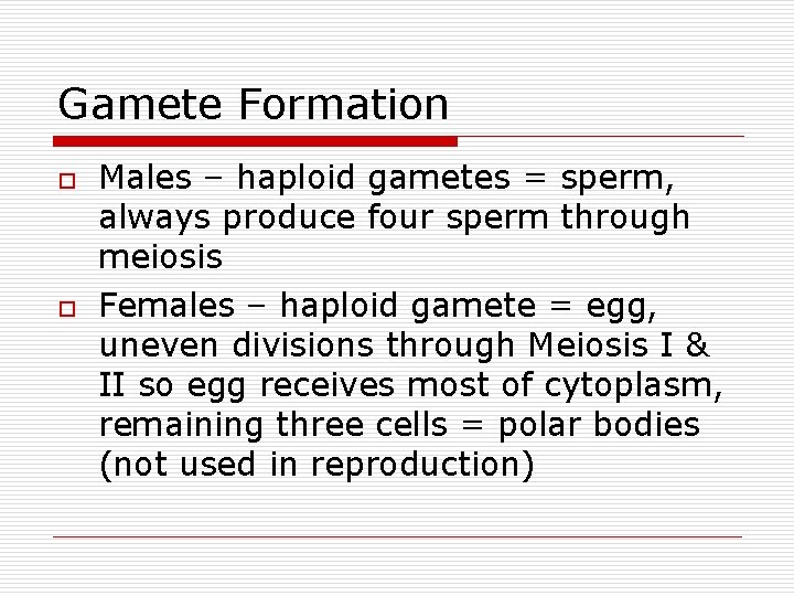 Meiosis Notes CP Biology Ms Morrison Chromosome Number