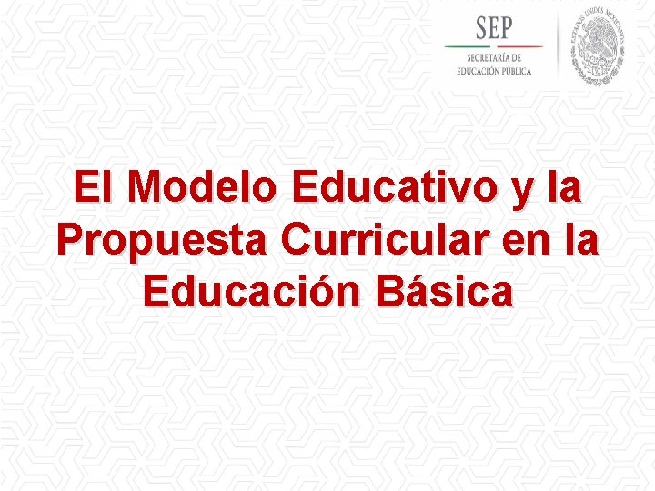 El Modelo Educativo y la Propuesta Curricular en