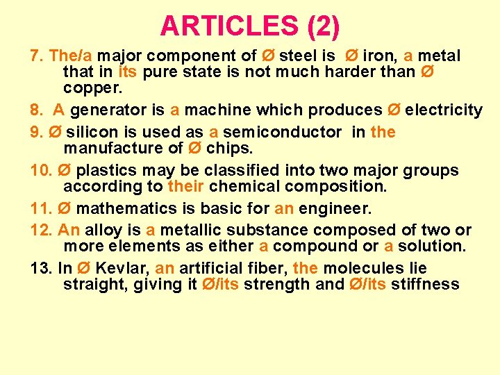 UNIT 1 MATERIALS Vocabulary Names of materials Characteristics