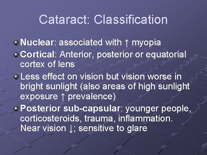 Adult MedicalSurgical Nursing Neurology Module Cataract Cataract ...