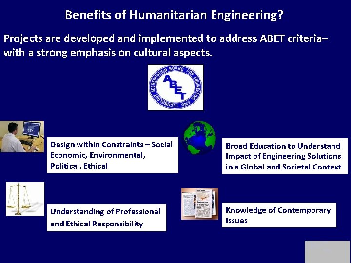 Humanitarian Engineering Building a Culture of Humanitarian Engineering