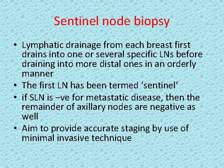 Current Management of the Axilla in Breast Cancer