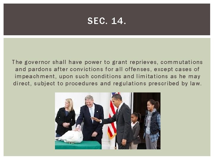 ARTICLE V EXECUTIVE BRANCH 5 SECTION By Jacob