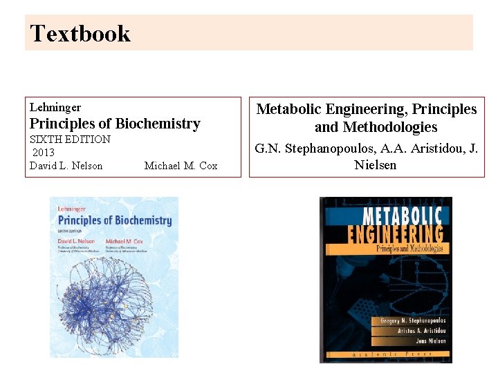Textbook Lehninger Principles of Biochemistry SIXTH EDITION 2013