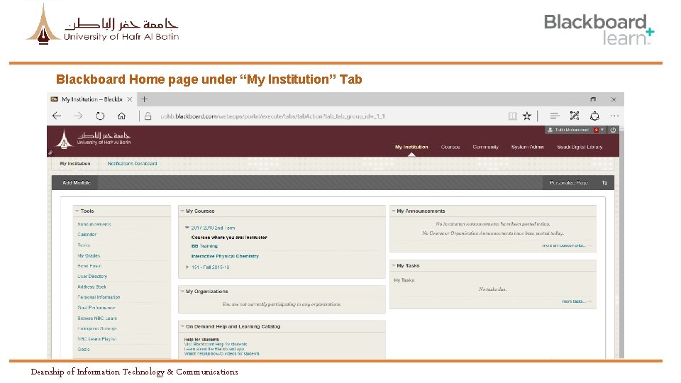 Blackboard Essentials for Faculty Presenter Talib Mohammad mtalibuhb