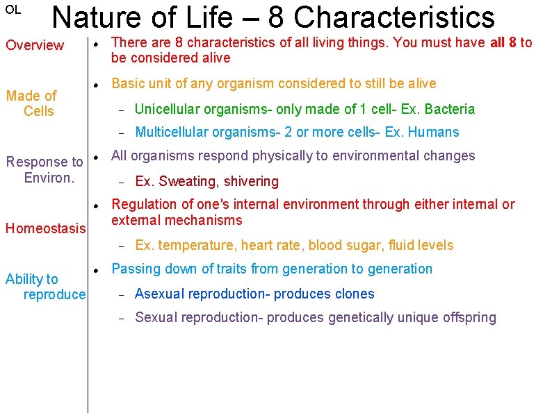 OL Nature of Life 8 Characteristics Overview Made