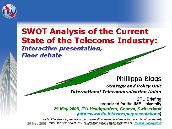 SWOT Analysis of the Current State of the