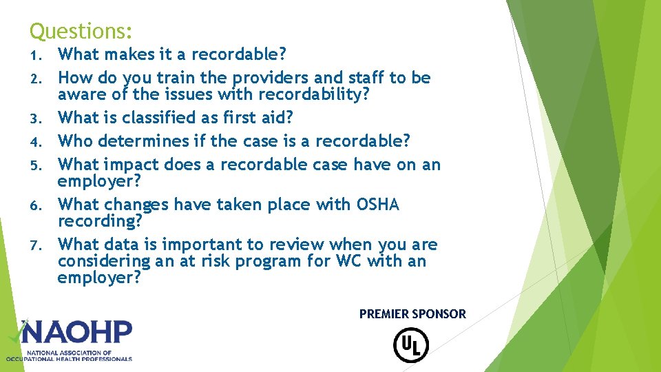 March 2 2021 NAOHP Town Hall OSHA Recordability