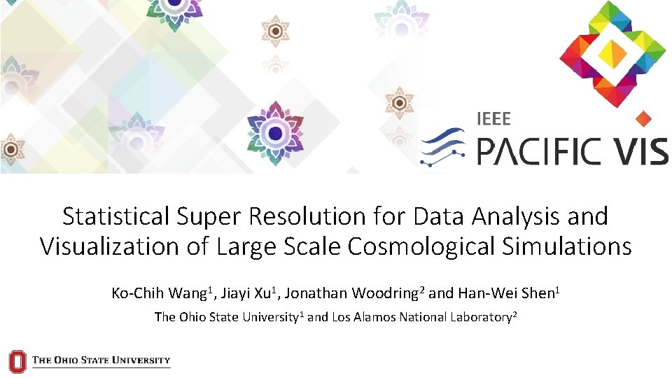 Statistical Super Resolution for Data Analysis and Visualization
