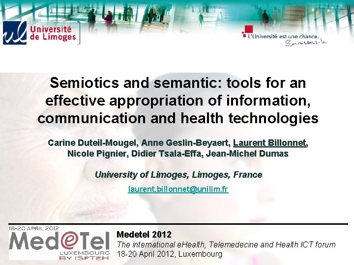 Semiotics and semantic tools for an effective appropriation