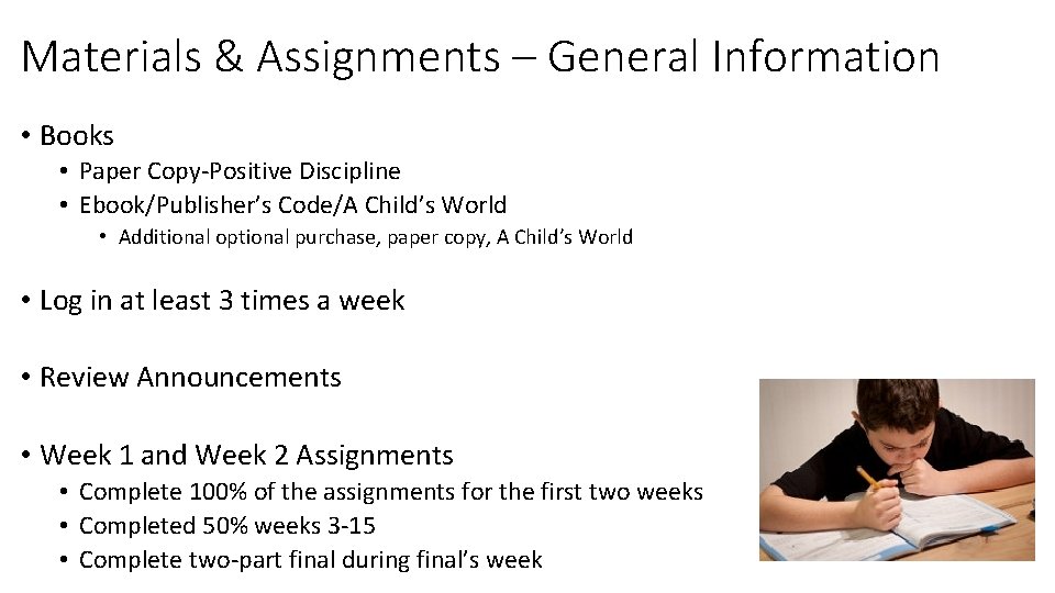 Child Growth and Development Week 15 Assignments Week