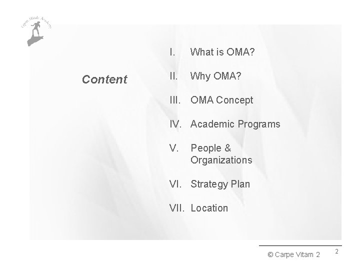 Open Minds Academy An Academy for Sustainable Development