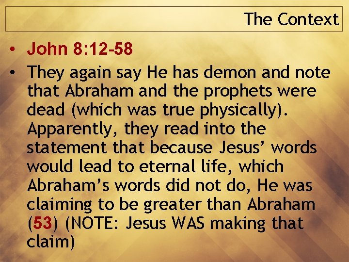Before Abraham was I AM John 8 58