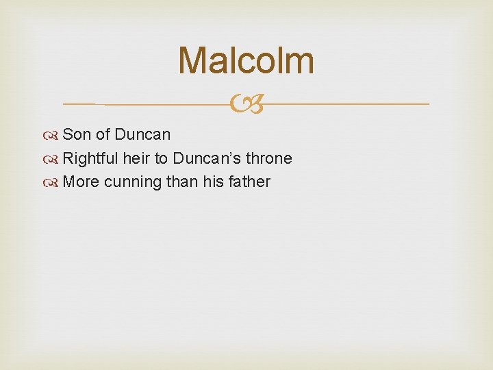 Macbeth Characters Guide and Introduction Instructions for Character