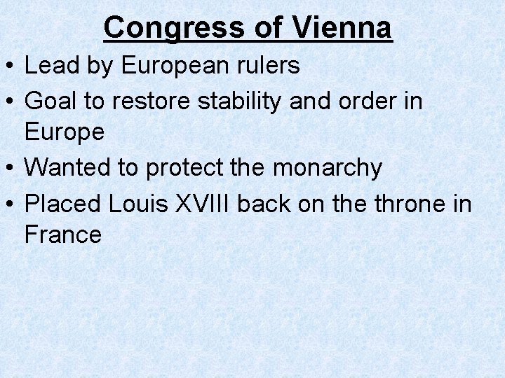 Chapter 6 The French Revolution and Napoleon Section
