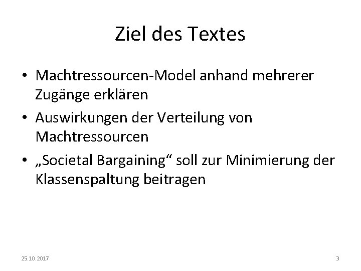 The Power Resources Model Walter Korpi Eichlberger Doris