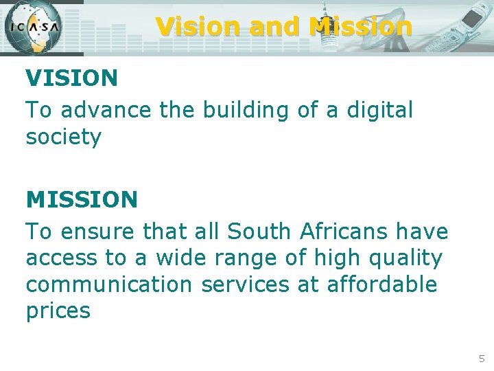 ICASA 2011 2012 Annual Report Presented by Dr