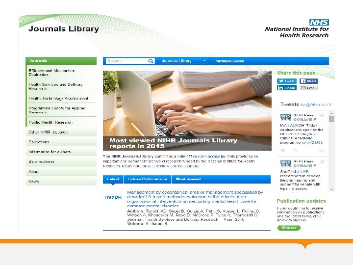 Knowledge for healthcare Open Access in the NHS