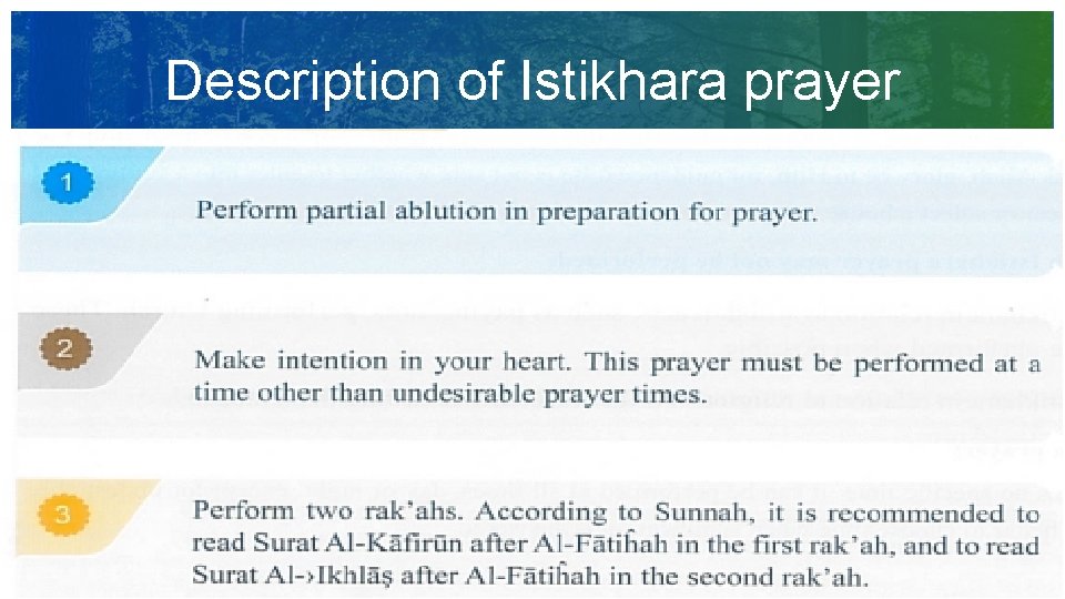 Prayers for certain purposes Eclipse Rain and Istikhara