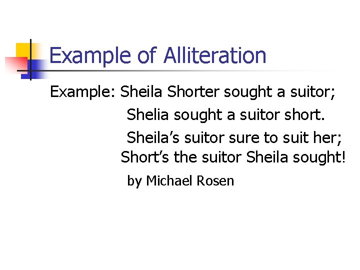 What are the Different Elements Between Poems with