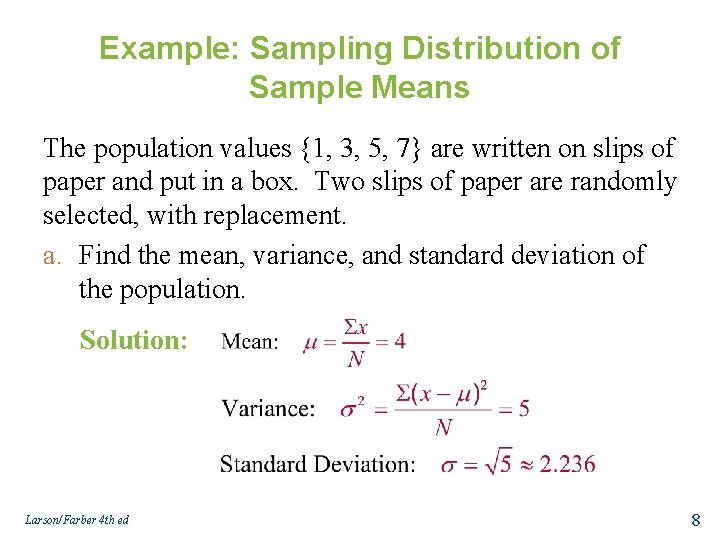 Chapter 5 Normal Probability Distributions LarsonFarber 4 th
