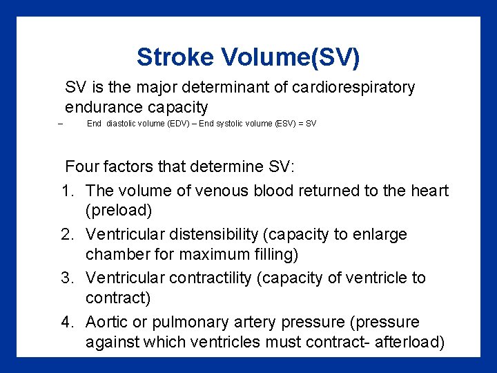 chapter 7 Cardiorespiratory Responses to Acute Exercise Learning